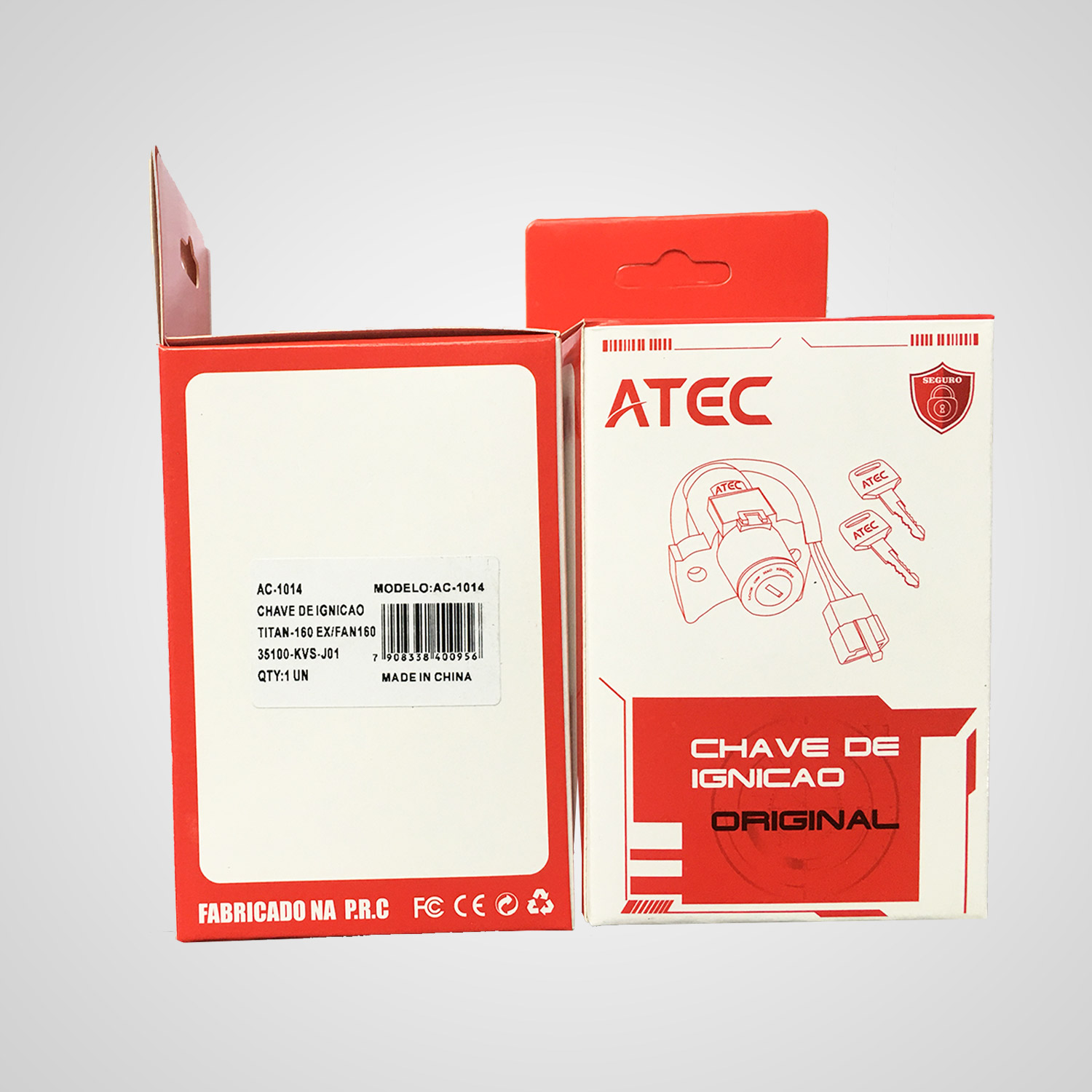 Chave de Ignição para TITAN-160 EX/FAN160 / AC-1014 – Atec Motors